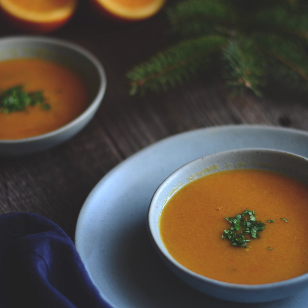 citrusy split pigeon pea soup
