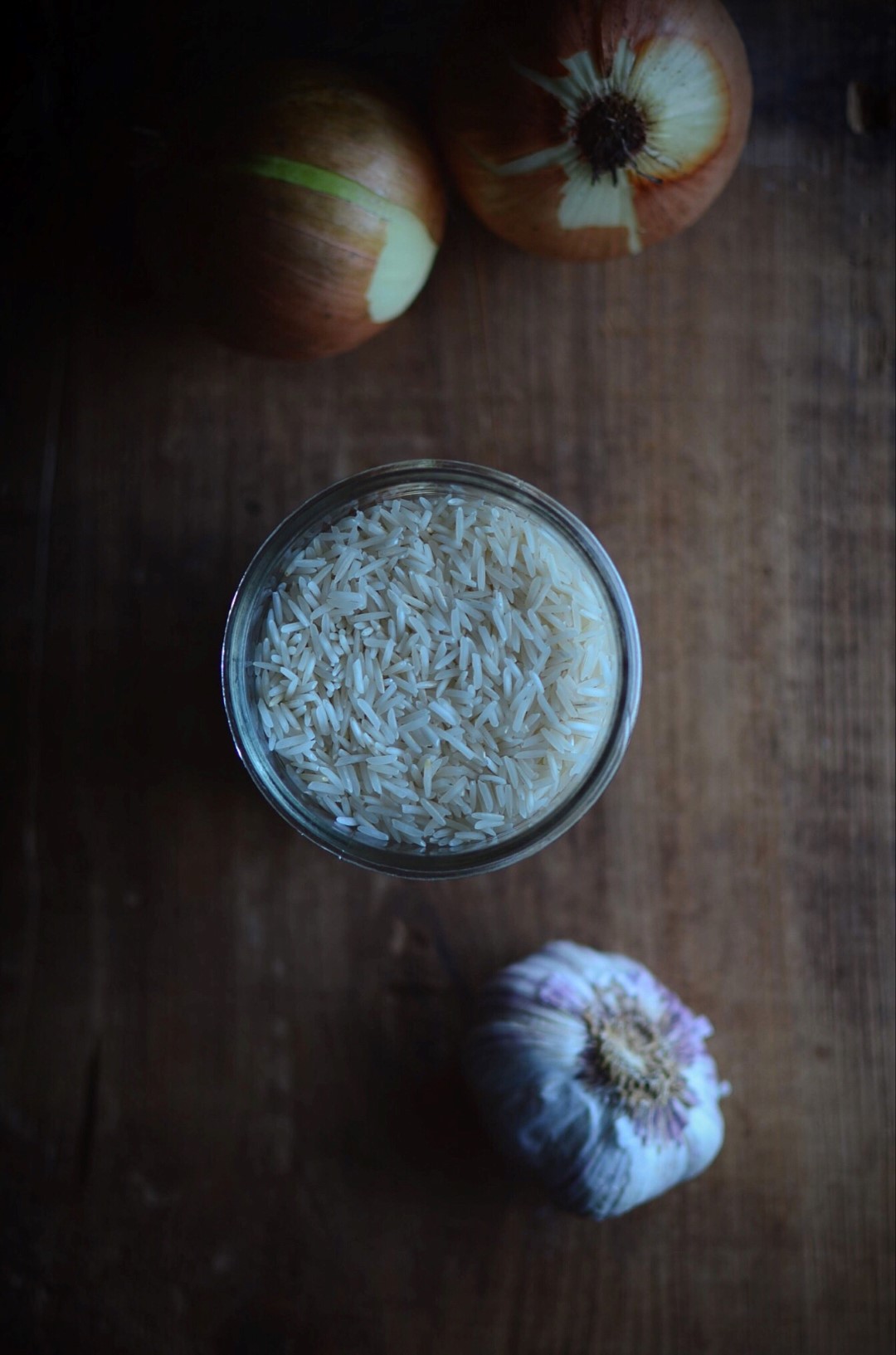 mujadara, a middle-eastern rice and lentils dish